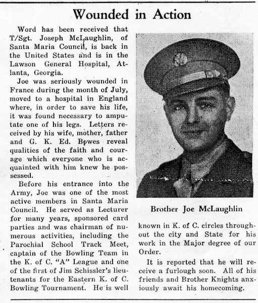 Records for Joseph F McLaughlin (33337292) - 83rd Infantry Division ...